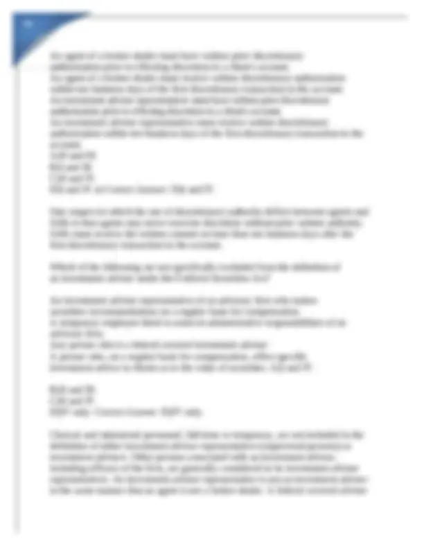 IAR Exam Questions and Answers 2024: Investment Advisers Act of 1940 ...