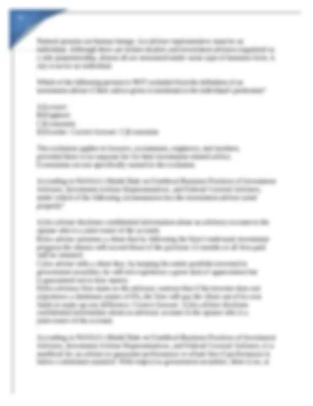 IAR Exam Questions and Answers 2024: Investment Advisers Act of 1940 ...