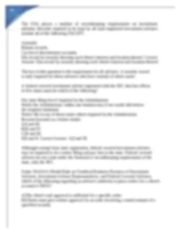 IAR Exam Questions and Answers 2024: Investment Advisers Act of 1940 ...