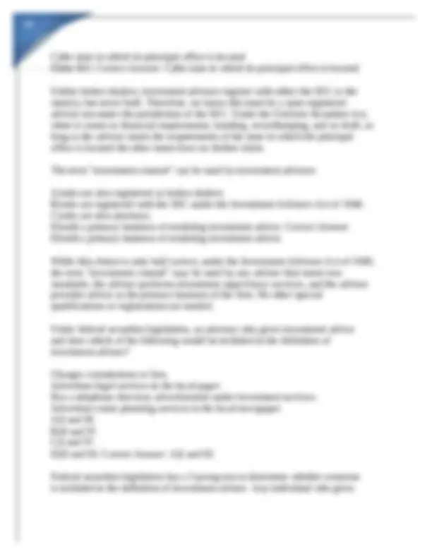 IAR Exam Questions and Answers 2024: Investment Advisers Act of 1940 ...