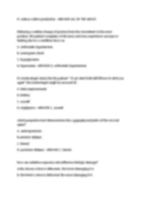 LMRT State Exam Questions and Answers: 2024/2025 | Exams Nursing | Docsity