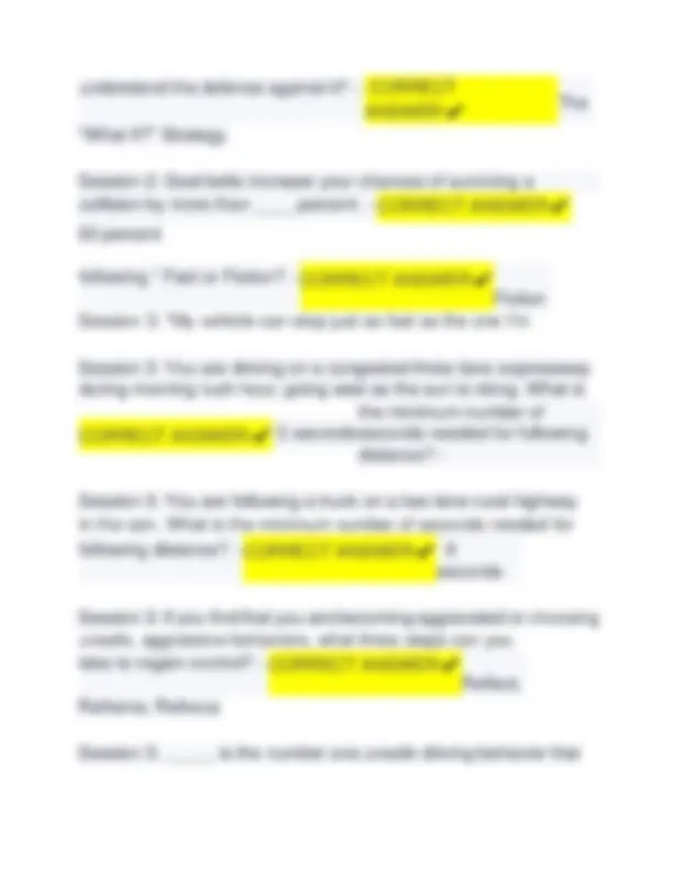 NSC Defensive Driving Course 2025-2026: 60 Questions with Correct ...