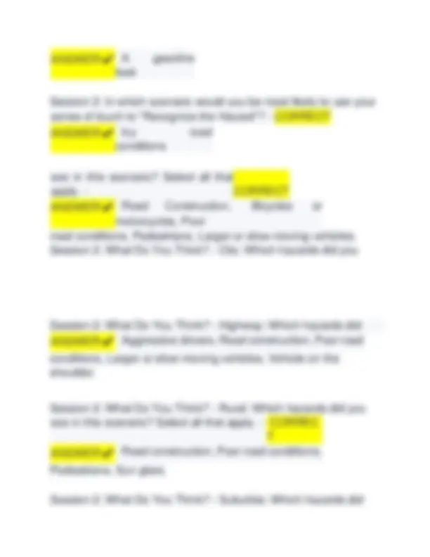 NSC Defensive Driving Course 2025-2026: 60 Questions with Correct ...