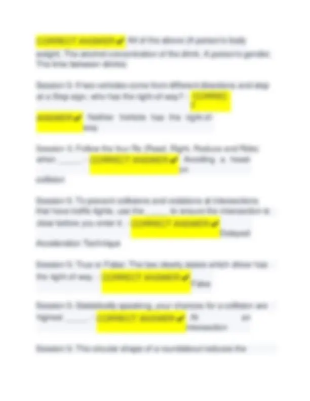 NSC Defensive Driving Course 2025-2026: 60 Questions with Correct ...