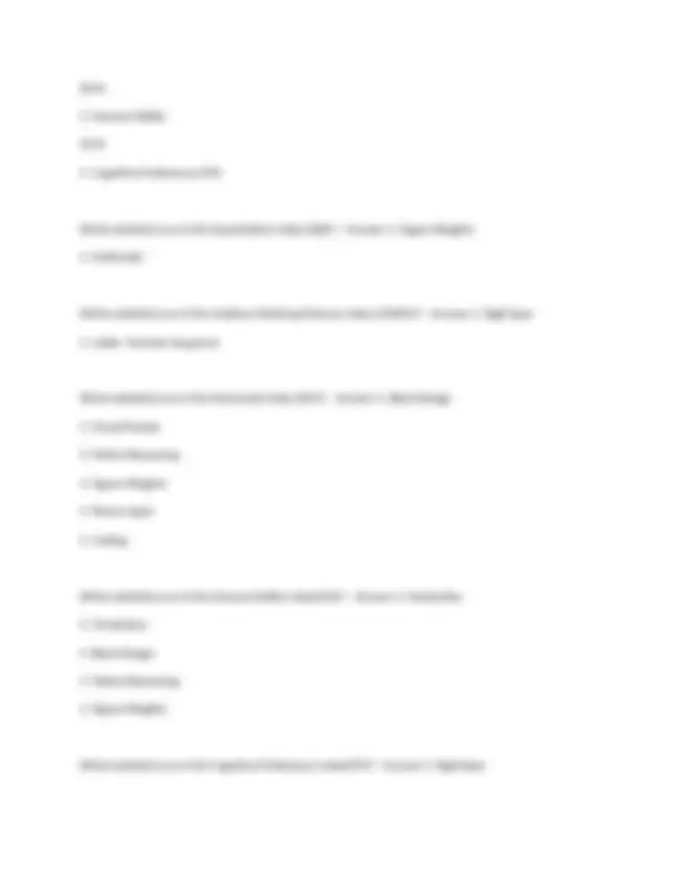 WISC-V Assessment Exam: Questions and Answers | Exams Nursing | Docsity