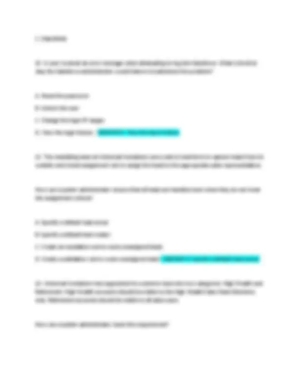 Salesforce Admin Certification Exam Practice Questions 2025 Exams Sales Management Docsity