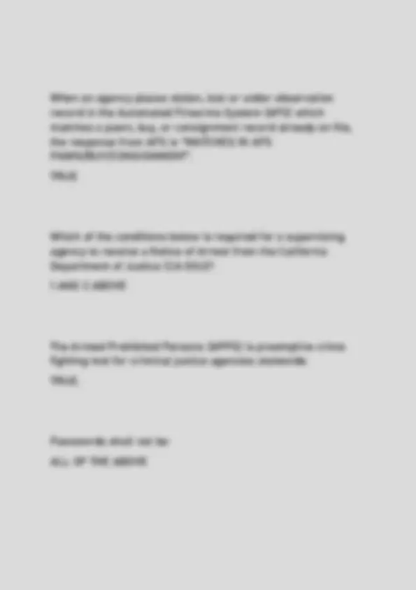 CLETS EXAM (ACTUAL 2025/2026) 117 QUESTIONS AND VERIFIED ANSWERS ...