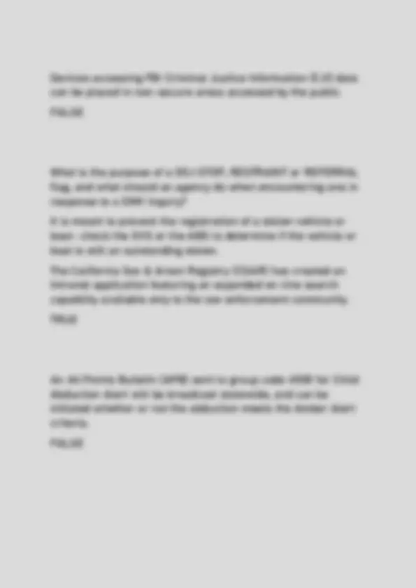 CLETS EXAM (ACTUAL 2025/2026) 117 QUESTIONS AND VERIFIED ANSWERS ...