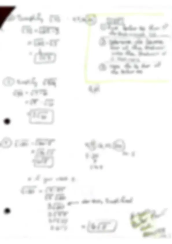 Algebra practice notes | Exercises Mathematics | Docsity