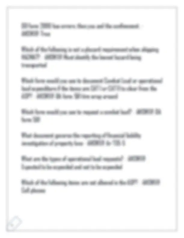 Ammunition Handlers AMMO 108 Course Exam Questions and Answers | Exams ...