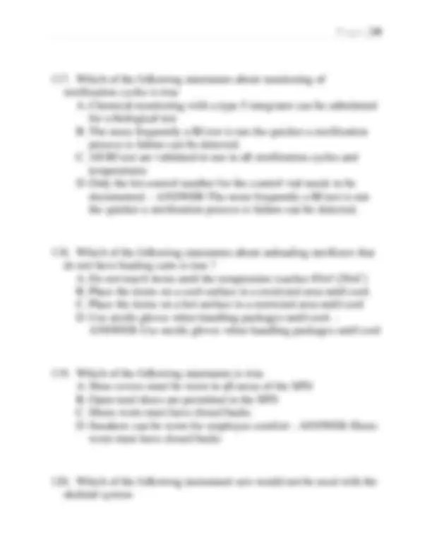 Sterile Processing Practice Final Exam: 2025 Real Verified Questions ...