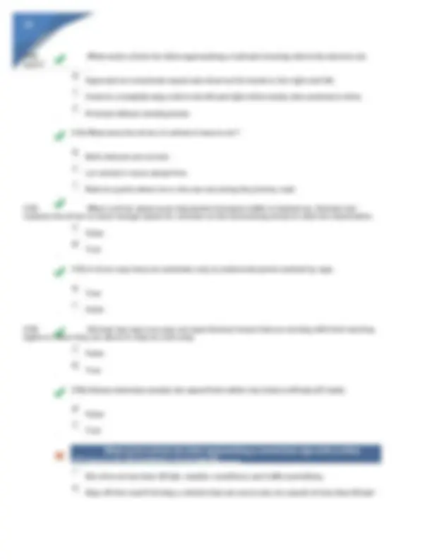 Drivers Test Complete Exam Questions and Answers | Exams Nursing | Docsity