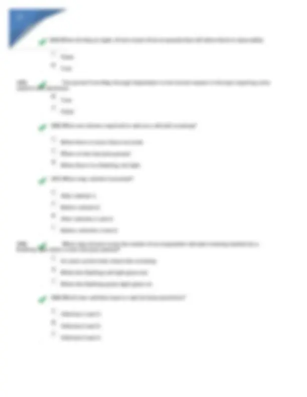 Drivers Test Complete Exam Questions and Answers | Exams Nursing | Docsity