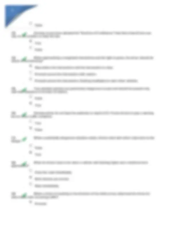 Drivers Test Complete Exam Questions and Answers | Exams Nursing | Docsity