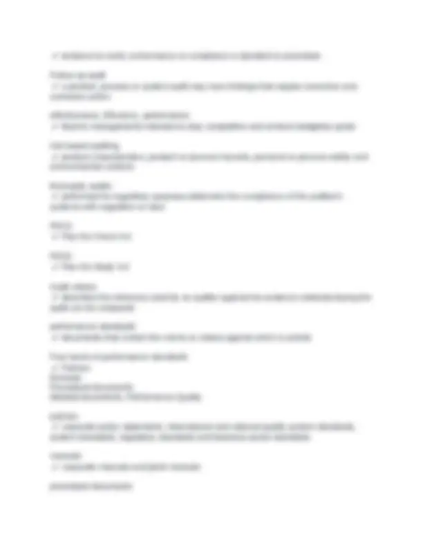 Audit Terminology and Concepts: A Comprehensive Glossary | Exams Human Resource Management | Docsity