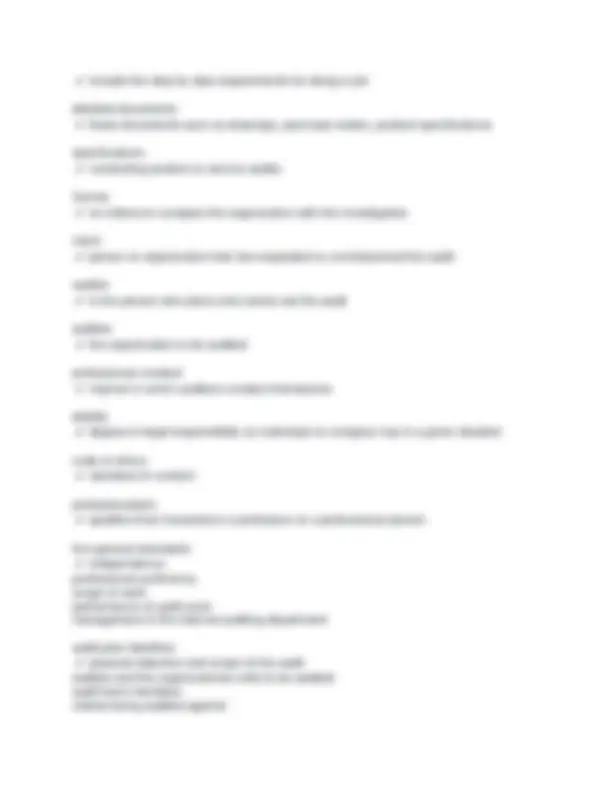 Audit Terminology and Concepts: A Comprehensive Glossary | Exams Human Resource Management | Docsity