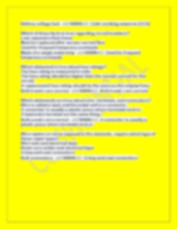 Automotive Electronics Practice Test: 95 Questions and Answers | Exams ...