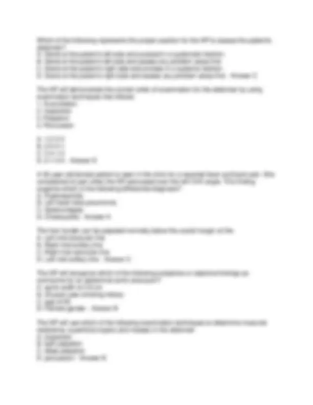 NU 650 Midterm Exam Review: Key Concepts and Practice Questions | Exams Nursing | Docsity