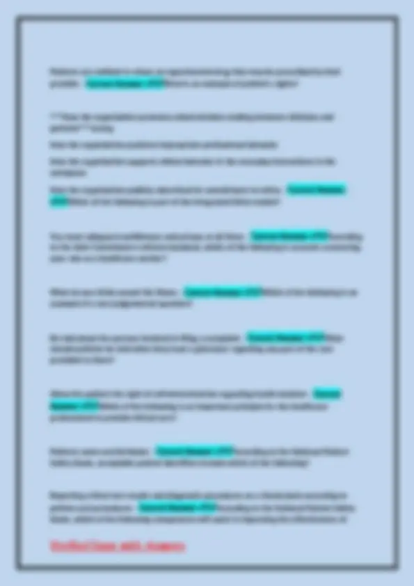 Core Mandatory Part 1 and Relias Prophecy- Core Mandatory Part II ...