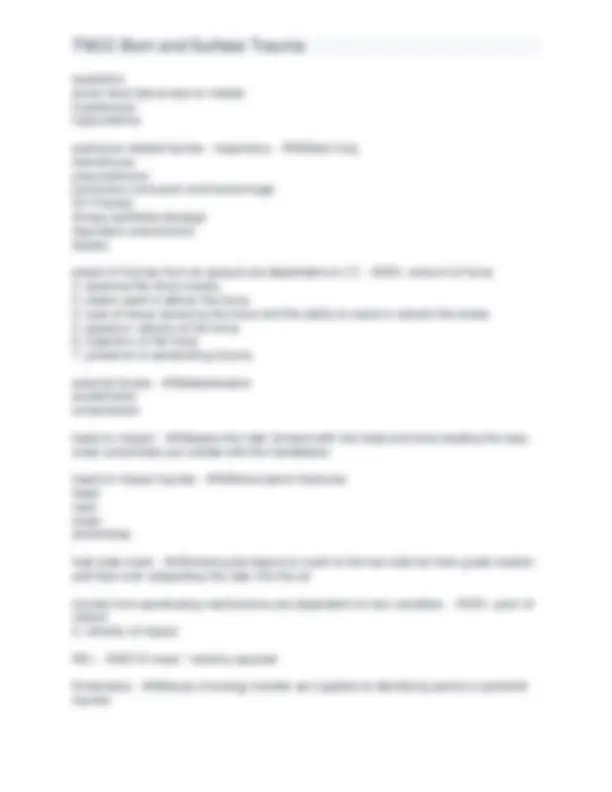 TNCC Burn and Surface Trauma: A Comprehensive Guide to Trauma ...