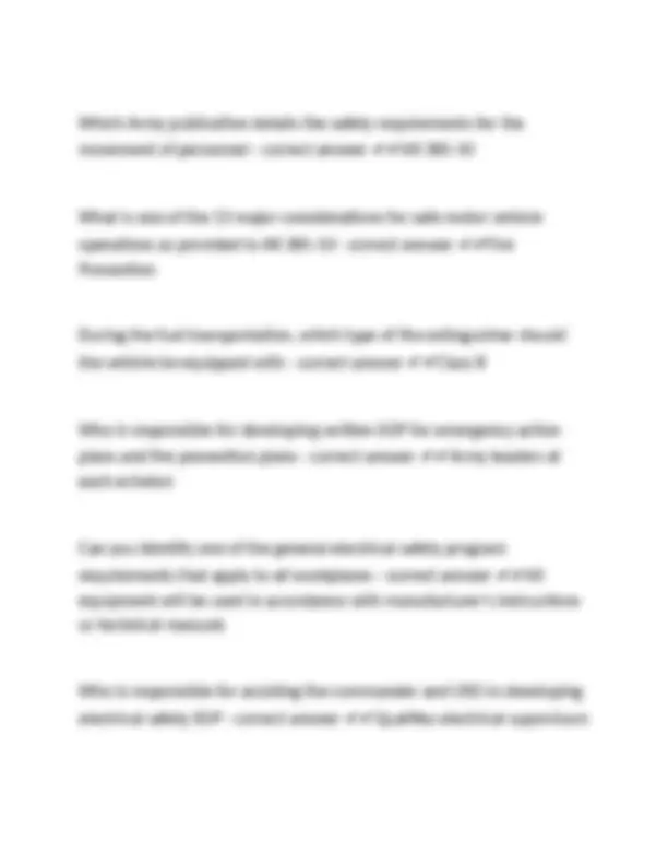 Unit Safety Officer MOD 3 - PE: Training Requirements and Safety ...