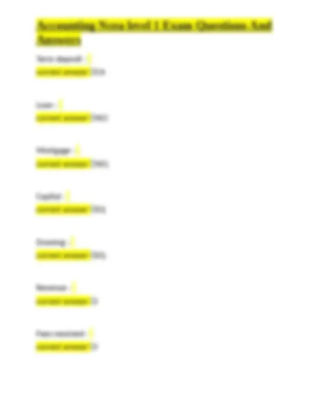 NCEA Level 1 Accounting Exam Questions and Answers | Exams Accounting ...