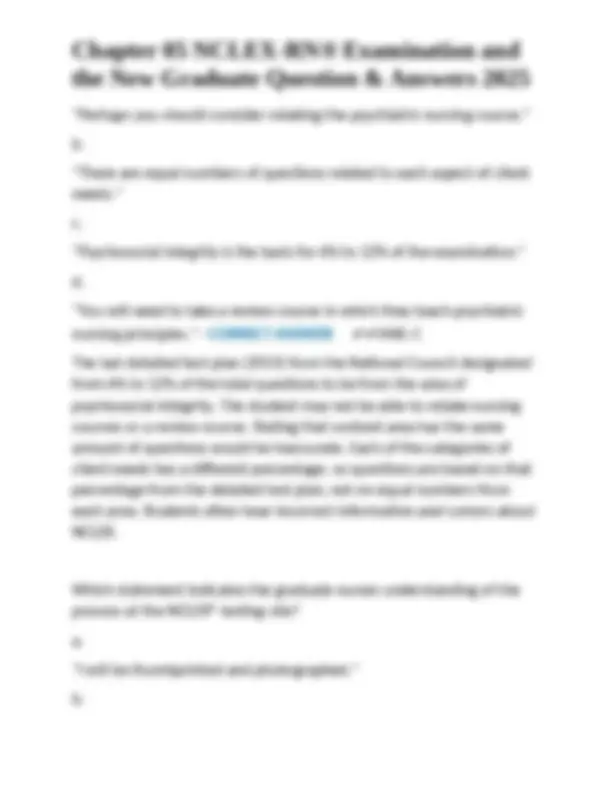 NCLEX-RN® Examination and the New Graduate: Questions & Answers 2025 ...