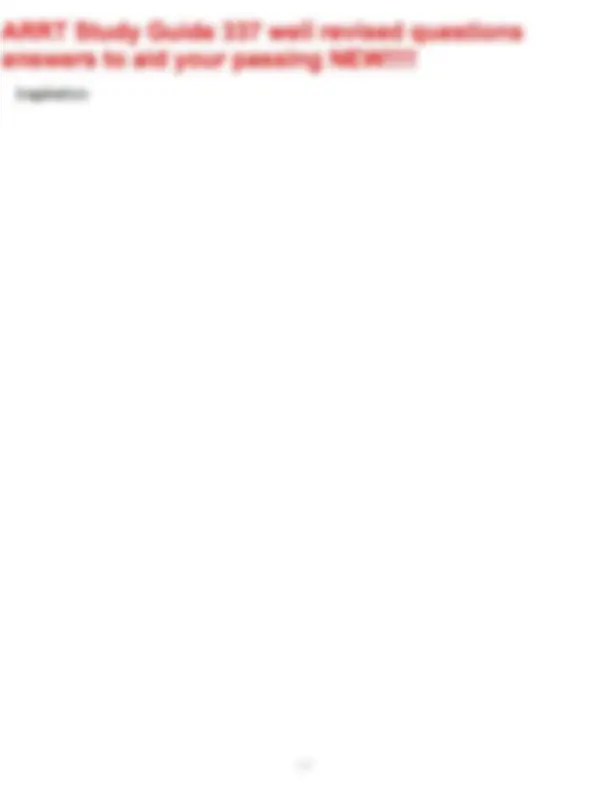 ARRT Study Guide 337 well revised questions answers to aid your passing ...