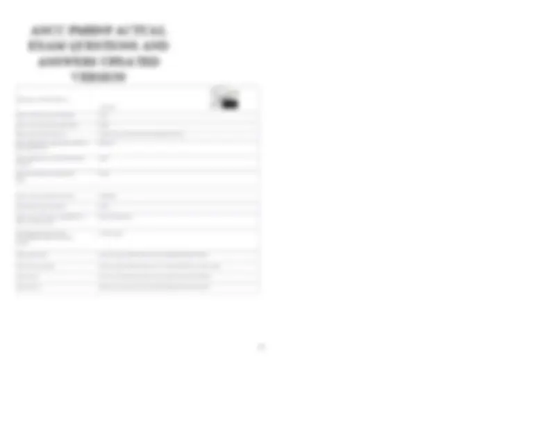 ANCC PMHNP Actual Exam Questions and Answers: A Comprehensive Study ...