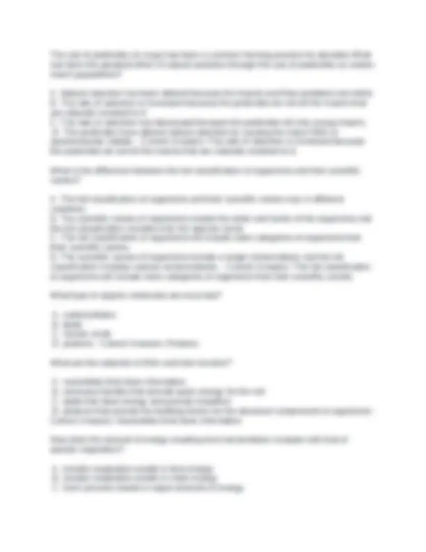 Biology EOC Practice Test: Multiple Choice Questions and Answers ...