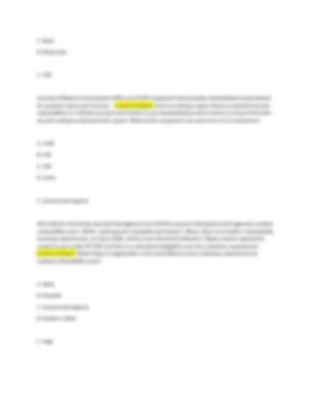 Cybersecurity Exam: Vulnerability Management and Scanning | Exams ...