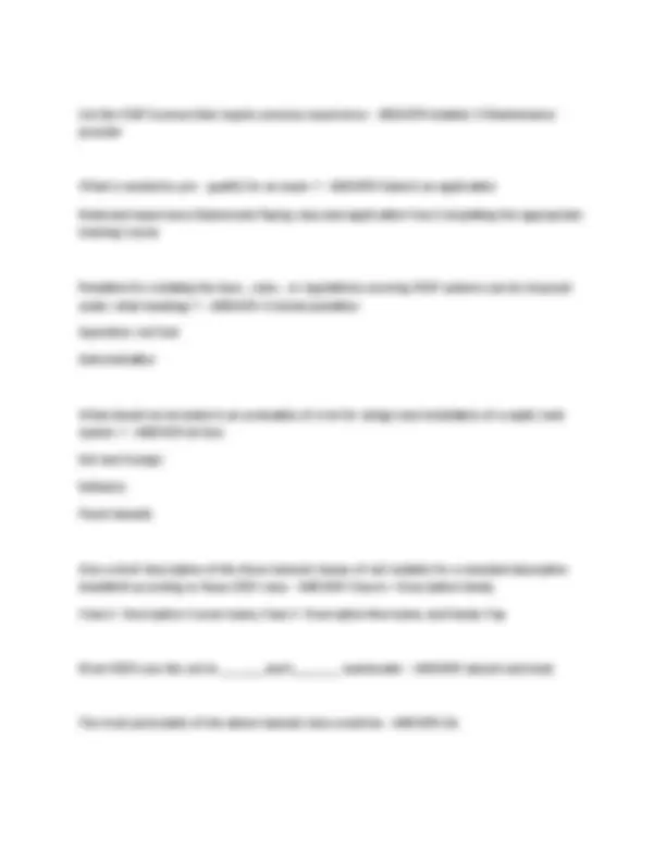 OSSF Installer 2 Exam Questions and Answers | Exams Nursing | Docsity