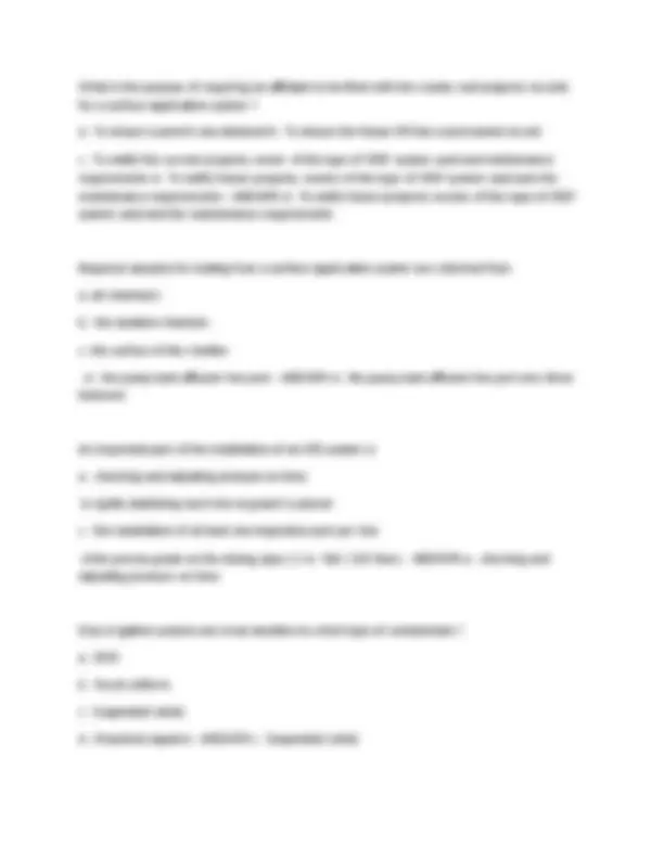 OSSF Installer 2 Exam Questions and Answers | Exams Nursing | Docsity