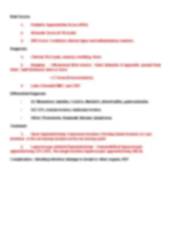 Appendicitis: Causes, Symptoms, Diagnosis, and Treatment | Study notes ...