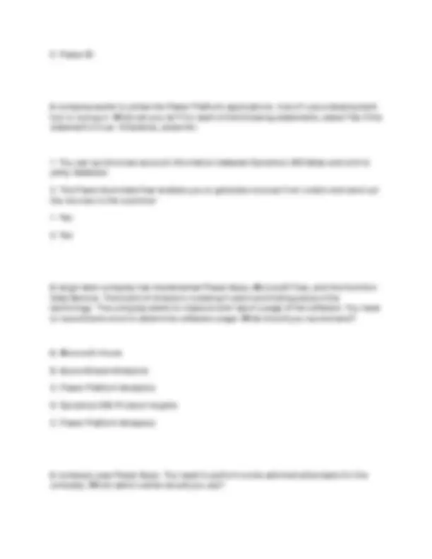 Microsoft PL-900 Exam Questions (ExamTopics) And Answers 100% Correct ...