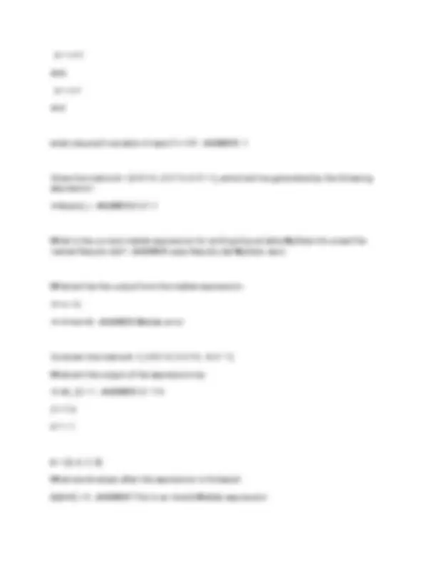 Matlab Final Exam: Comprehensive Exercises and Solutions | Exams Advanced Education | Docsity