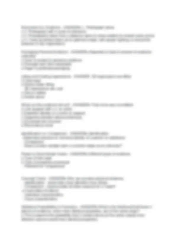 INTRODUCTION TO FORENSIC SCIENCE — EXAM 1 QUESTIONS & ANSWERS (SCORED ...