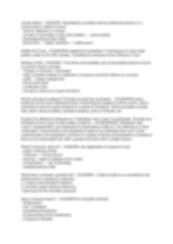 INTRODUCTION TO FORENSIC SCIENCE — EXAM 1 QUESTIONS & ANSWERS (SCORED ...