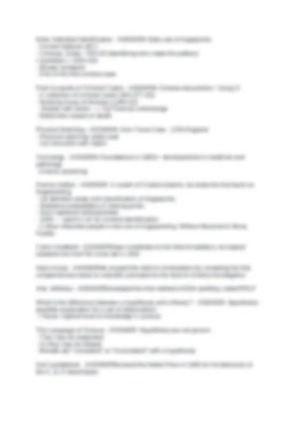 INTRODUCTION TO FORENSIC SCIENCE — EXAM 1 QUESTIONS & ANSWERS (SCORED ...