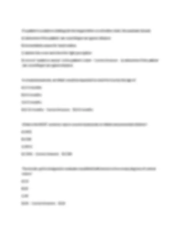 JCAT Independent Study Quiz: Ophthalmology | Exams Nursing | Docsity