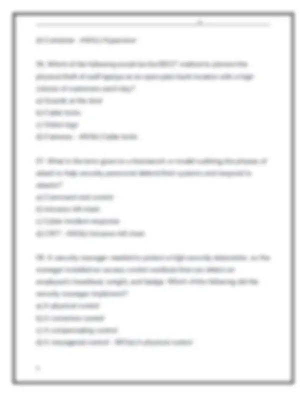 CompTIA Security+ Certification Exam SY0-601: Practice Questions and ...