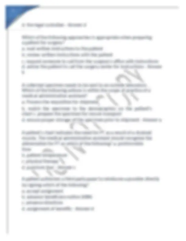 NHA Medical Administrative Assistant Certification Practice Exam ...