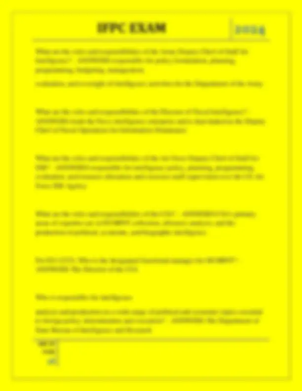 IFPC Exam 2024: Intelligence and Military Operations | Exams Business ...