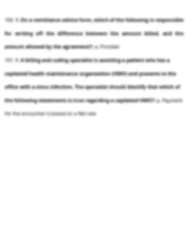 NHA BILLING AND CODING PRACTICE TEST QUESTIONS CORRECT ANSWERS UPDATED ...