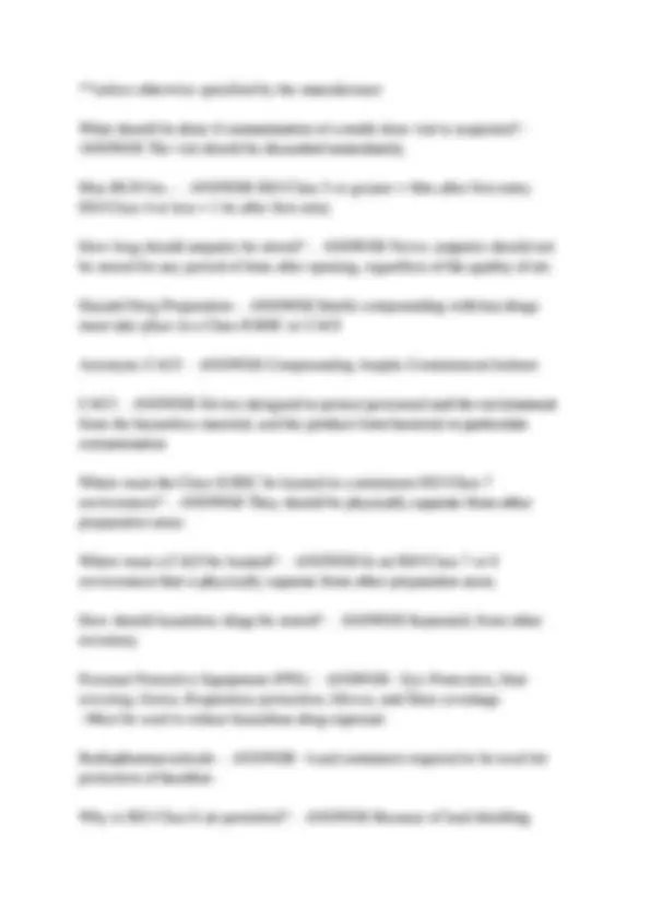 USP 797: Compounding Sterile Preparations - Questions and Answers ...