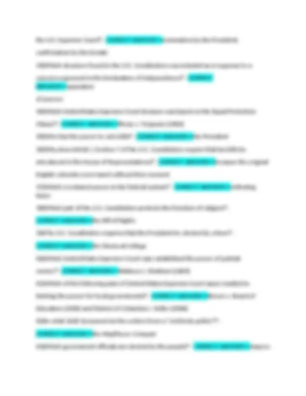 Florida Civic Literacy Exam (FCLE) Study Guide 100 Questions And ...