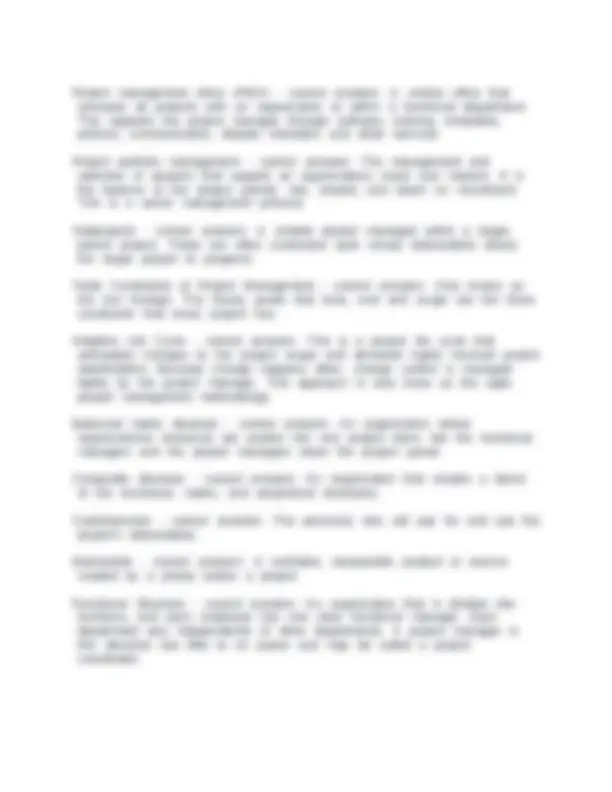 Project Management Glossary: Key Terms and Definitions for CAPM Exam Preparation | Exams ...