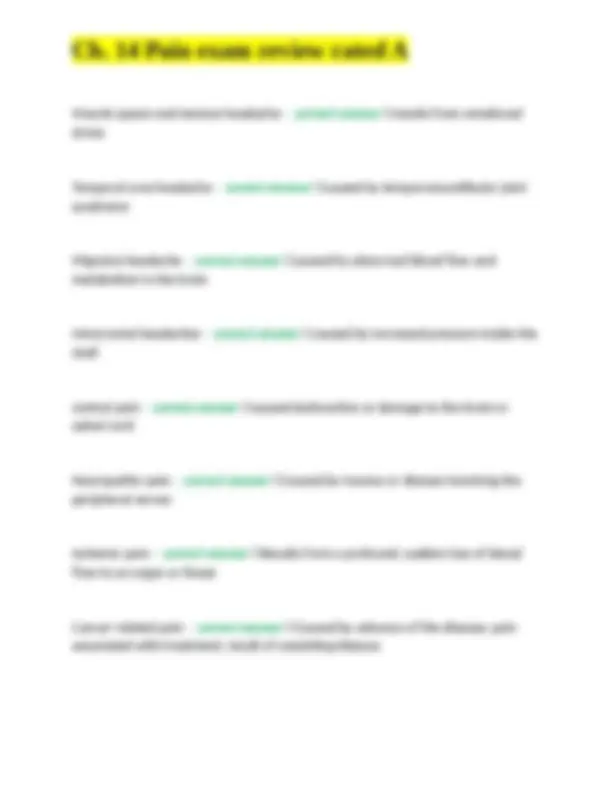 Pain and Fever: A Review of Key Concepts and Definitions | Exams ...