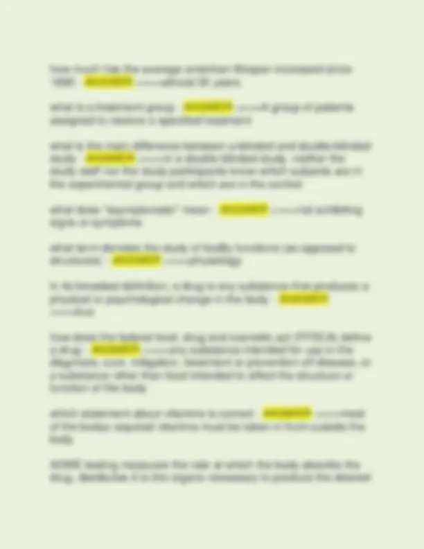 NAPSRx® Final Exam: Pharmaceutical Industry and Drug Administration ...