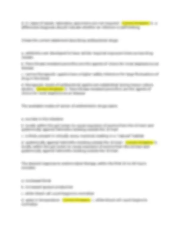MSN 611 Midterm Practice Exam Questions and Answers: Pharmacology and ...